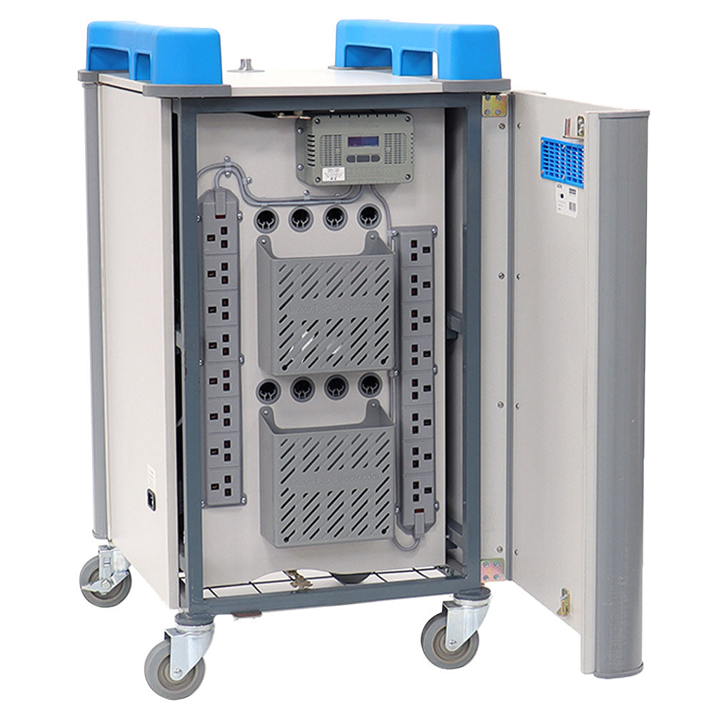 Laptop Charging Trolley with 16 bays of Vertical Storage & Security ...