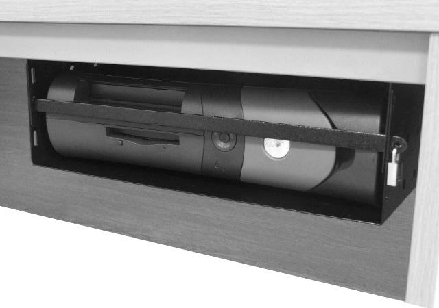 Universal Underdesk PC Enclosure – PC Safe - Computer & AV Security