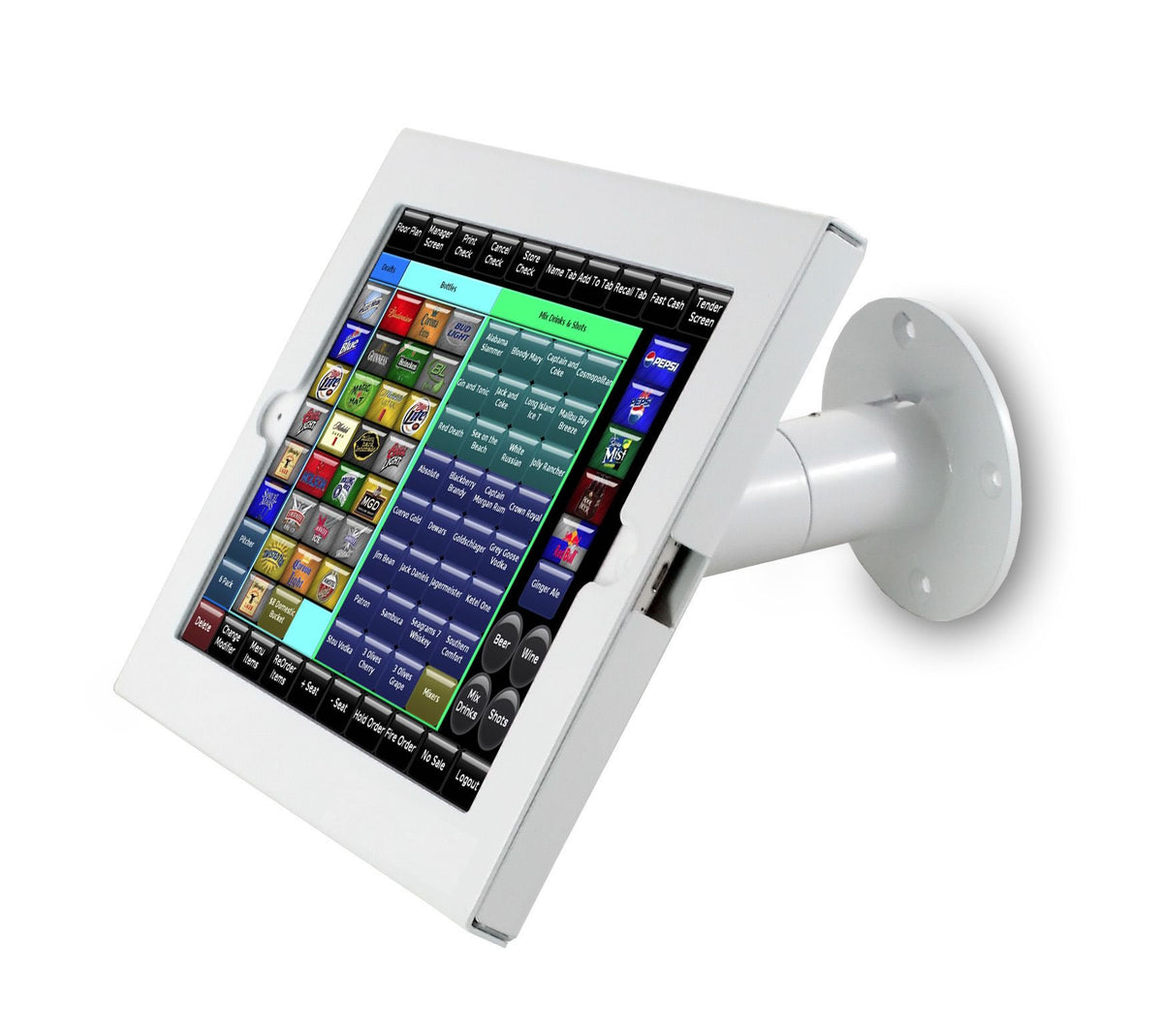 Secure tablet POS kiosk with swivel mount for iPad Air 1/2, Pro 9.7 and ...